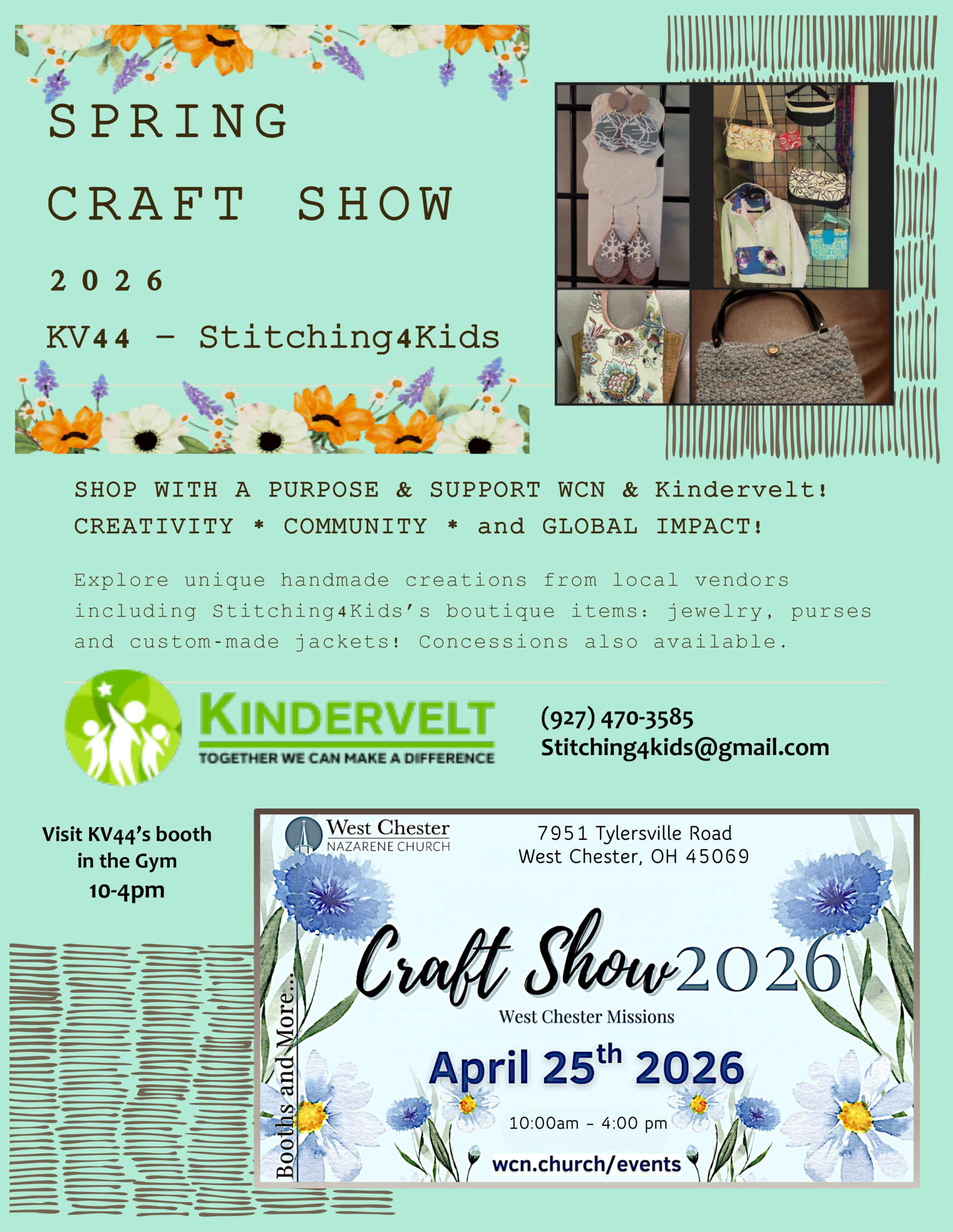 KV 44 Stitching For Kids Spring Craft Show - Kindervelt
